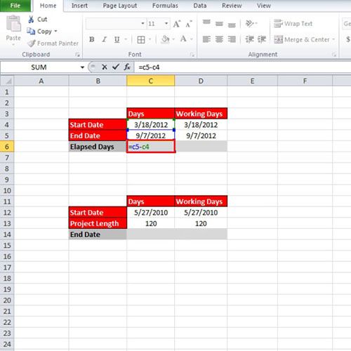 How To Calculate Days In Excel HowTech