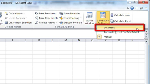 How To Make Excel 2010 Formulas Calculate Automatically HowTech
