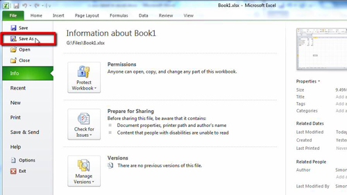 How To Save Excel 2010 As Read Only HowTech