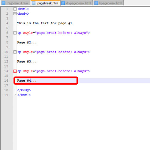 How To Add A Page Break To A HTML Page HowTech