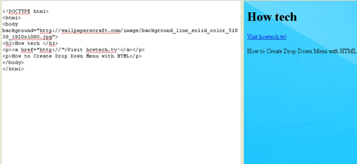 How To Create Drop Down Menu With HTML HowTech