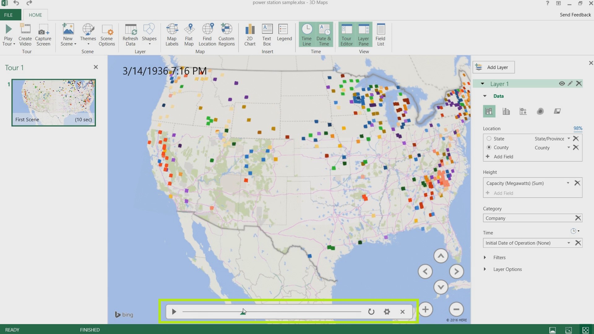 3D Maps In Excel 2016 HowTech