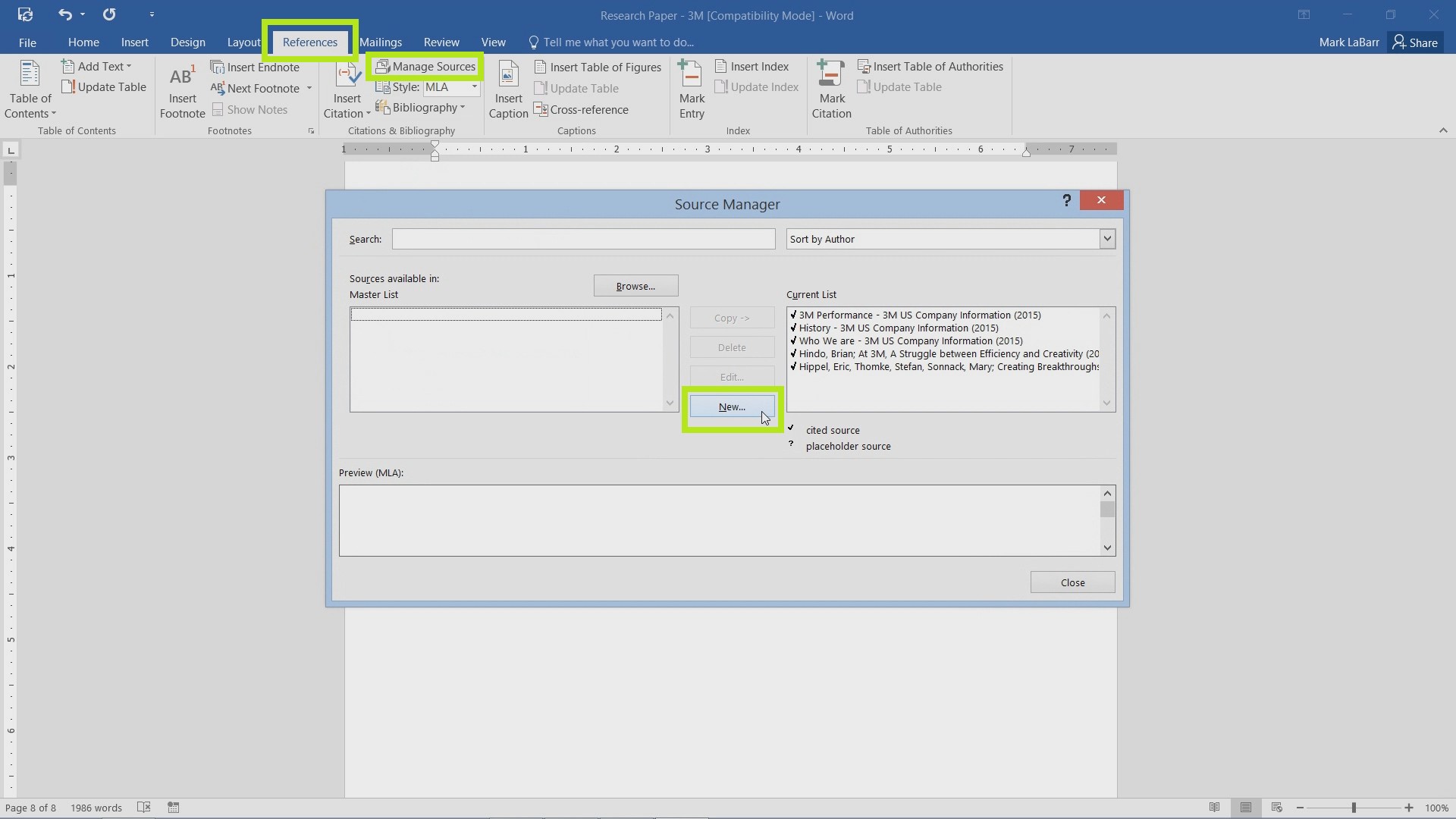 How To Create A Bibliography Or Works Cited Page In Word 2016 HowTech