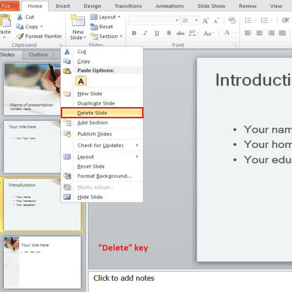 How To Delete Slides And Change Layouts In PowerPoint HowTech