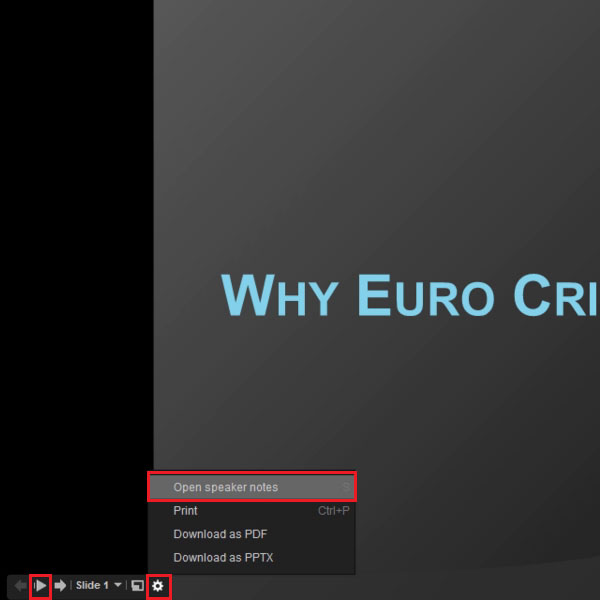 How To Play A Presentation And Add Speaker Notes To The Slides In 